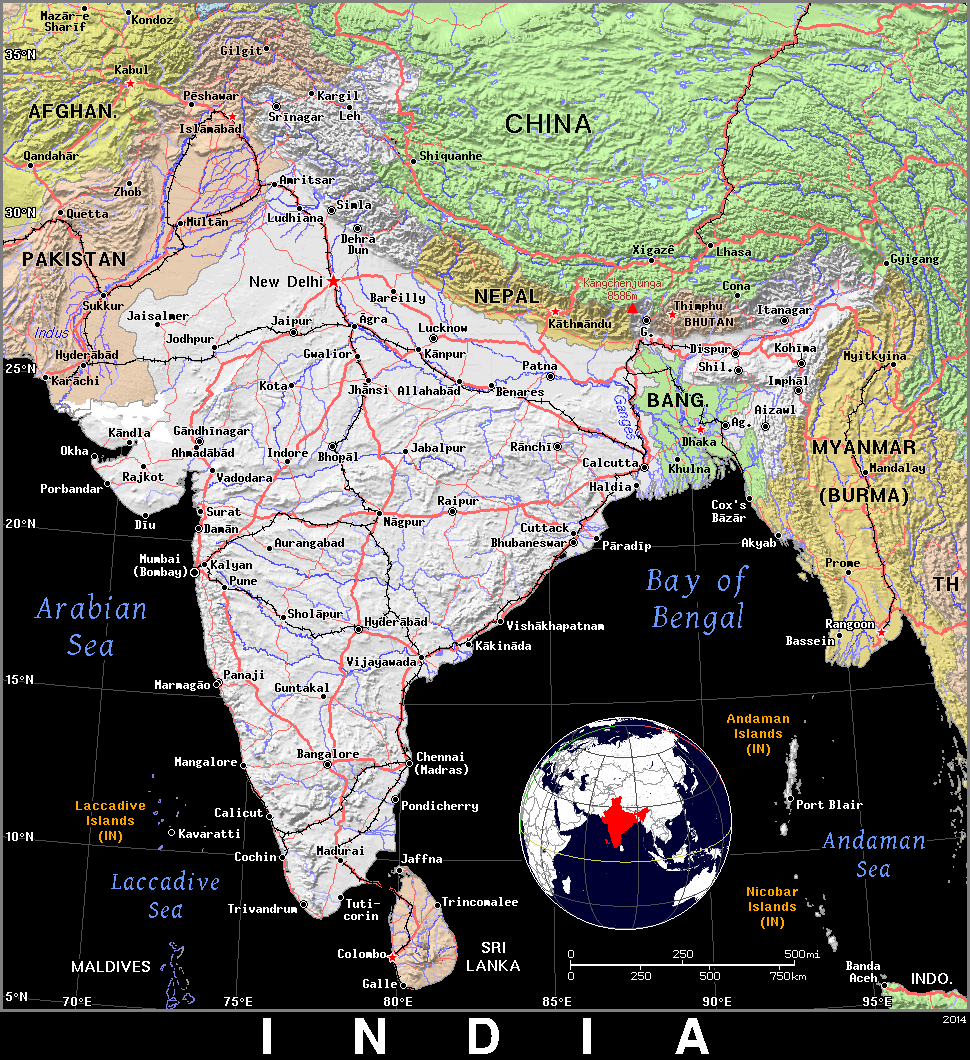 IN · India · Public domain maps by PAT, the free, open source, portable ...